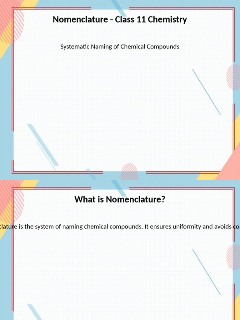 Nomenclature_Class11_CustomTemplate (1) | PDF