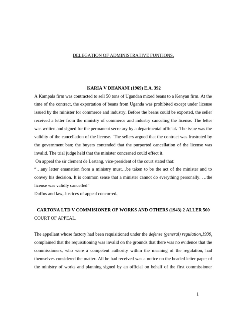 Delegation of Administrative Functions | PDF | Appeal | Defamation