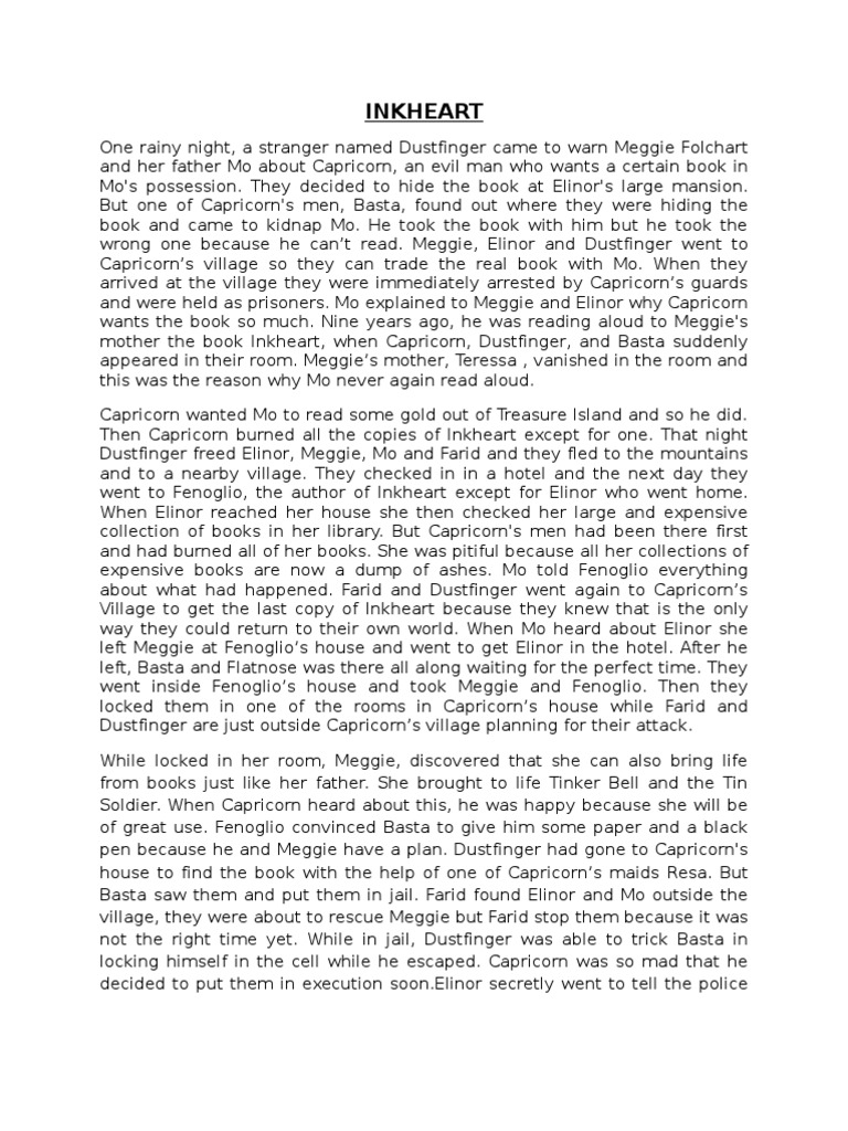 Ink Heart | PDF | Novel Series | Fantasy Novel Series