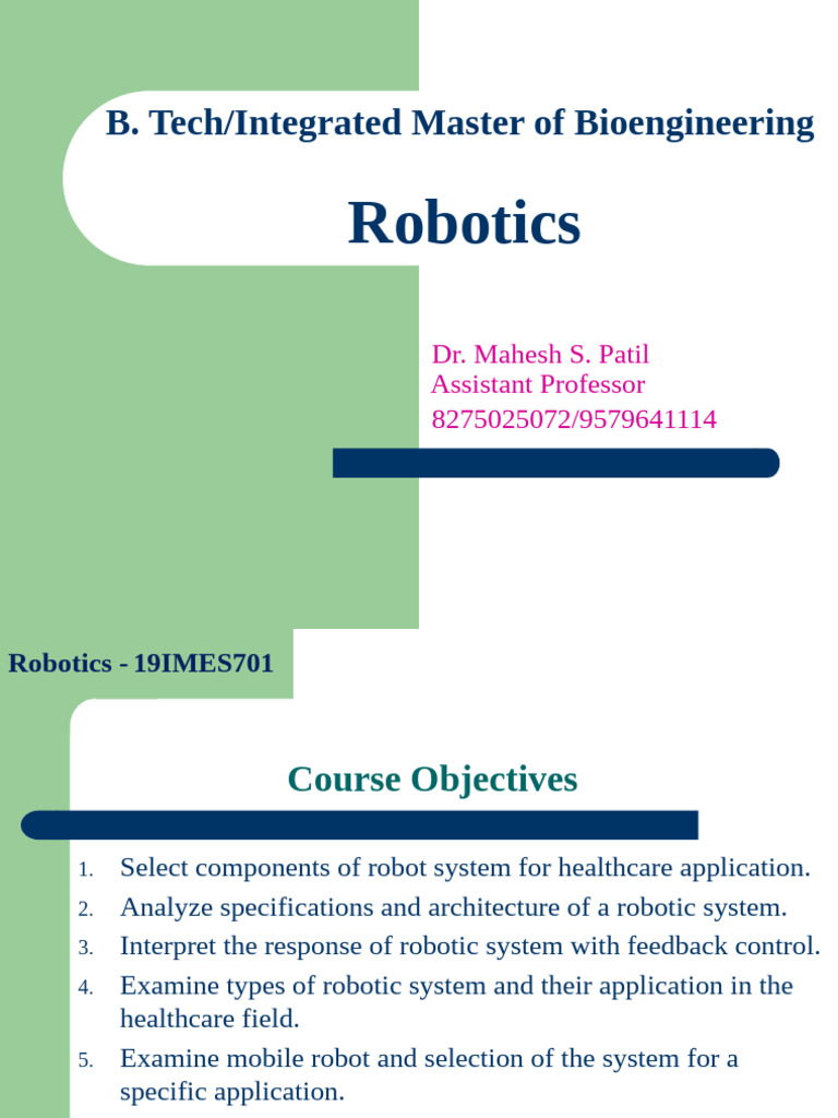 Robotics MIT Module 6 | PDF | Robotics | Actuator