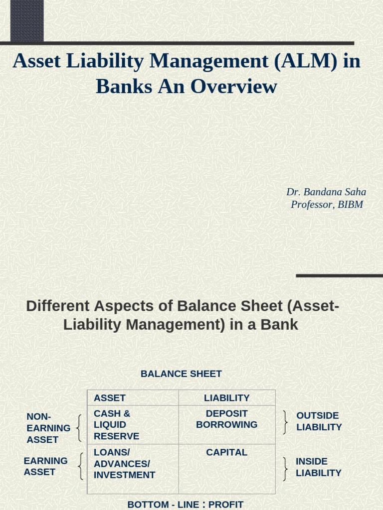 Asset Liability Management (ALM) in Banks An Overview - Details | PDF ...