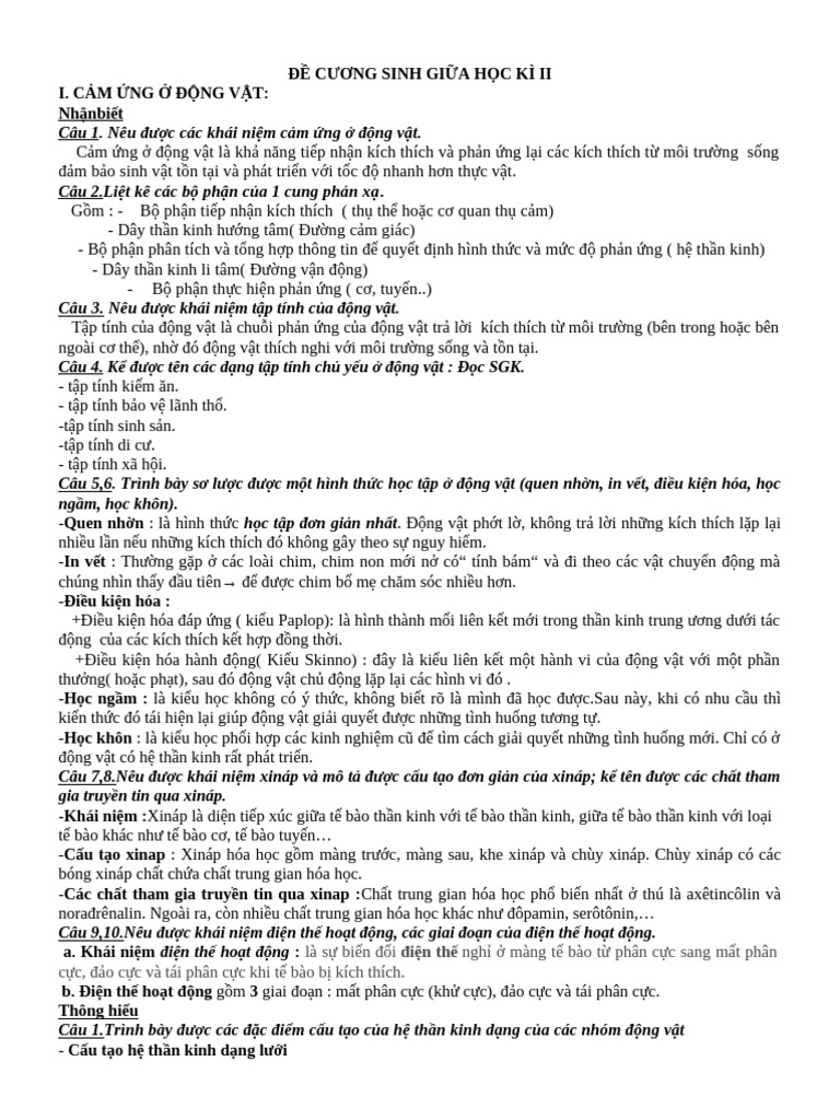 Dap-An-De-Cương-Sinh-11-Ab2 2 | PDF