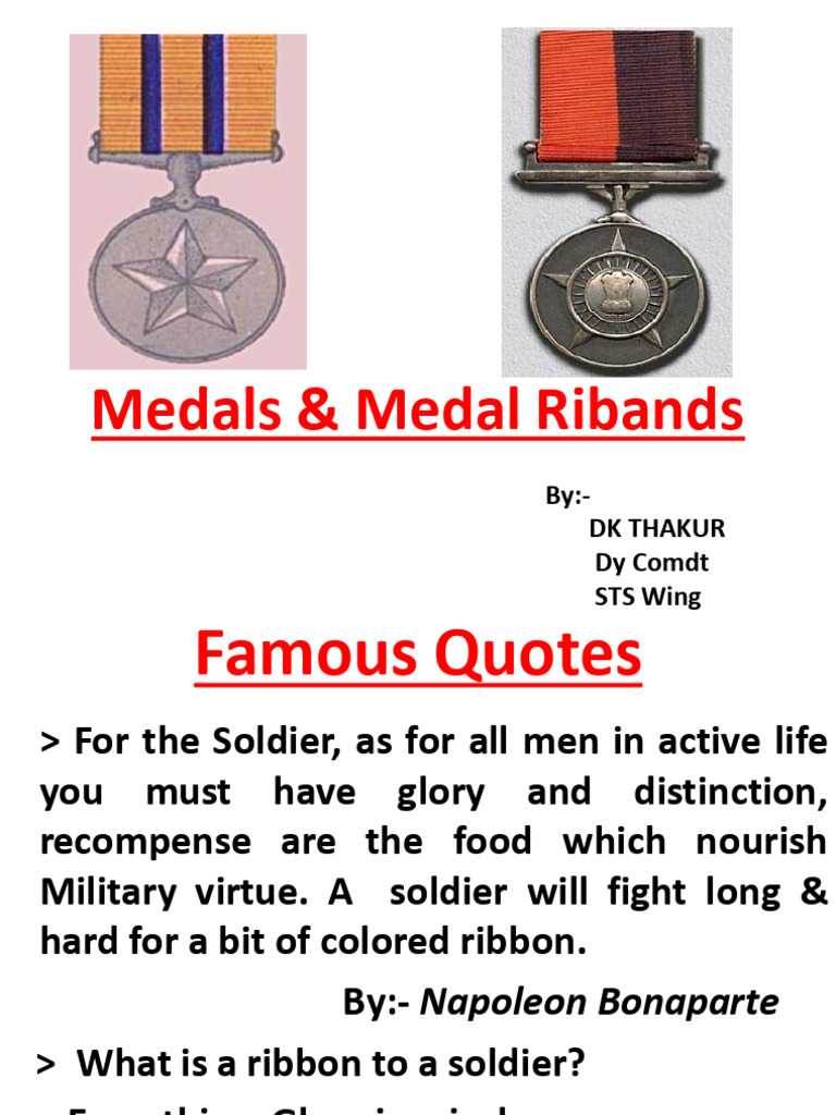 Final Medals & Medal Ribands | PDF | Orders, Decorations, And Medals ...