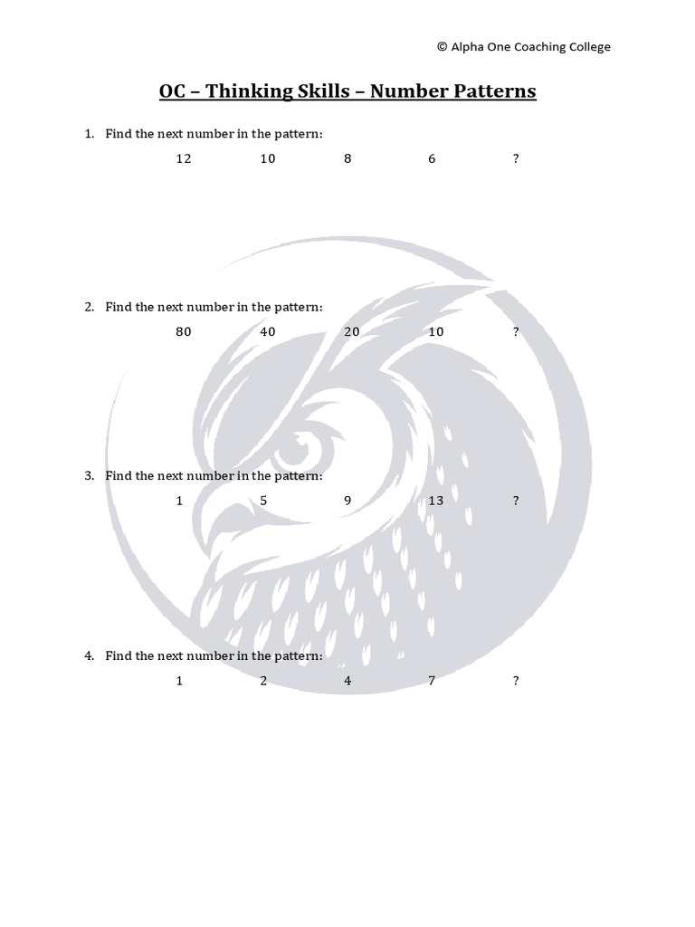 OC_Number_Patterns | PDF