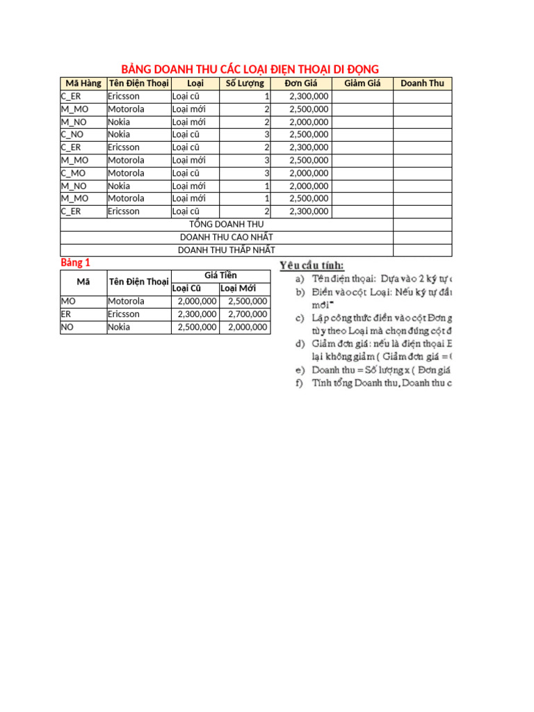 Giai de Thi Excel | PDF