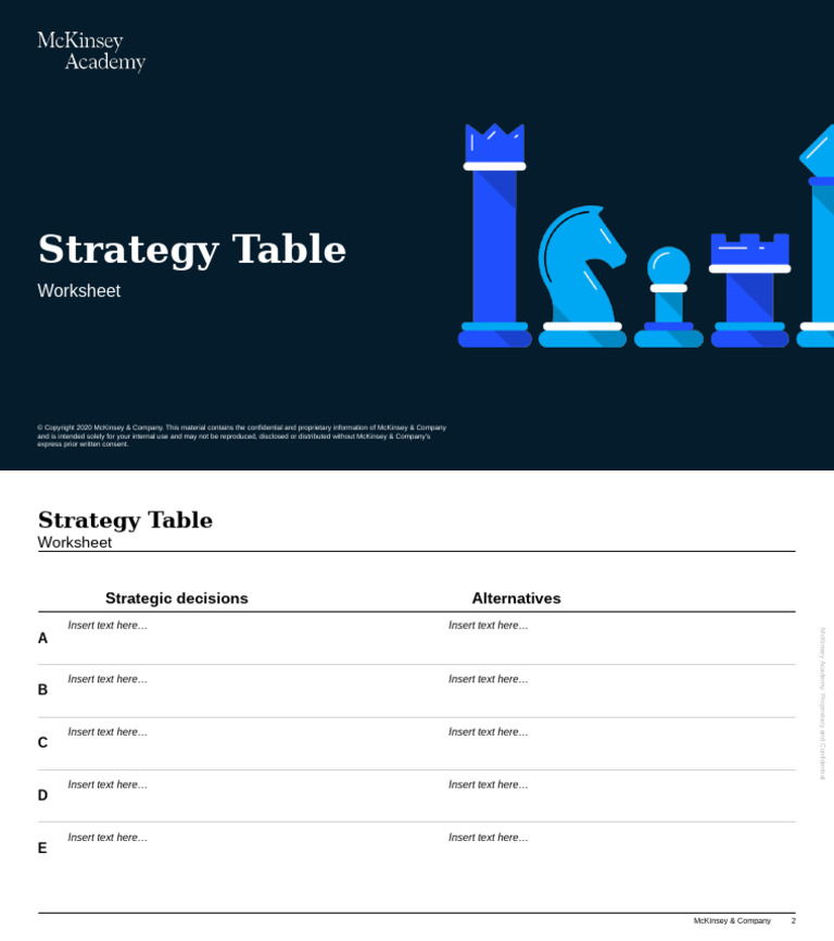 STRAT Strategy Table | PDF