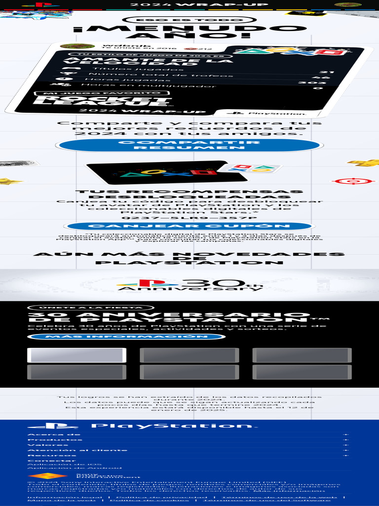 Wdbnlb Tu Resumen 2024 PlayStation | PDF | Estación de juegos | Software