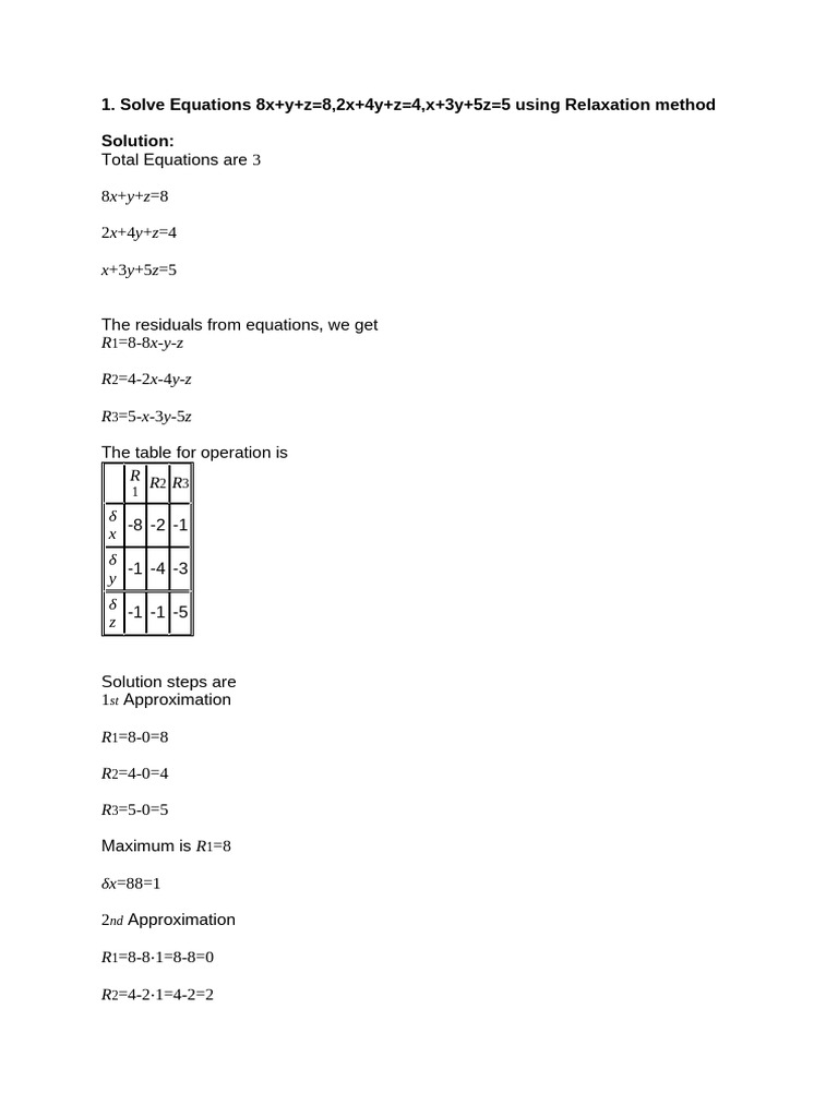 SOR METHOD (L11) | PDF | Applied Mathematics | Algorithms