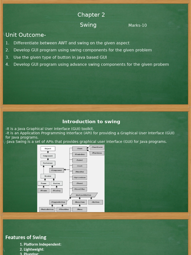 2.1 Introduction of Swing | PDF