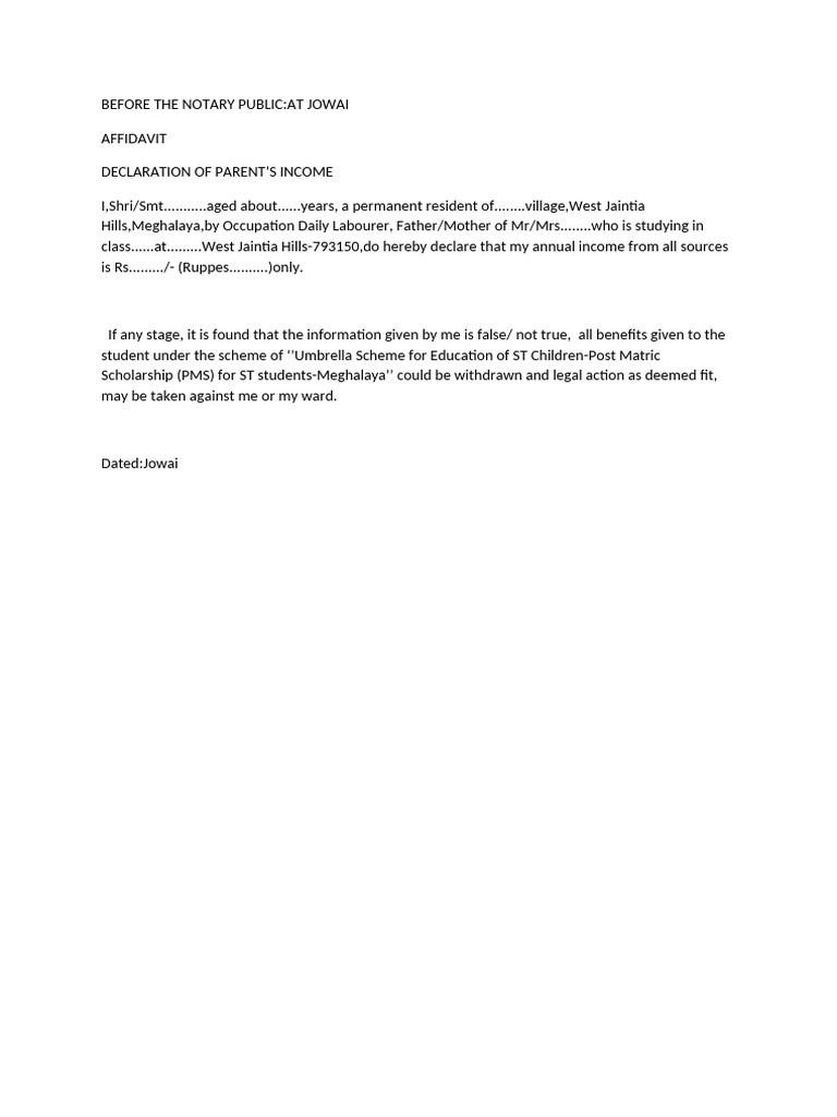 Before The Notary Public | PDF