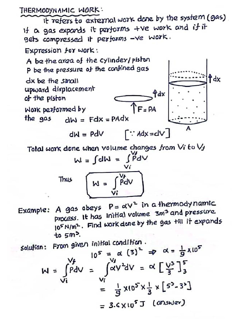 Thermodynamics Notes | PDF