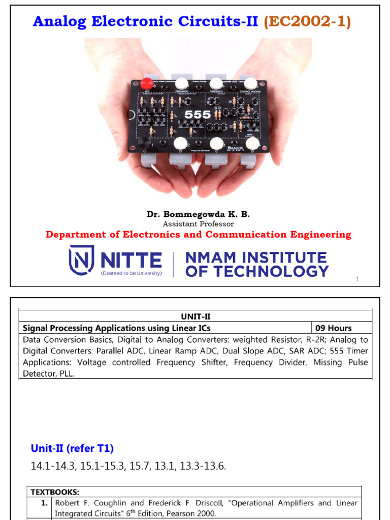UNIT 2 (1) | PDF | Analog To Digital Converter | Digital To Analog Converter