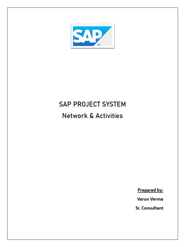 SAP PS Network and Activities | PDF | Computing