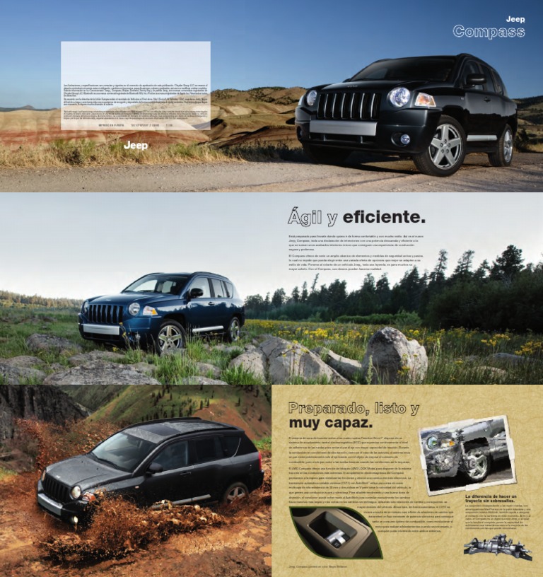 Catalogo Jeep Compass | PDF | Airbag | Tracción en las cuatro ruedas
