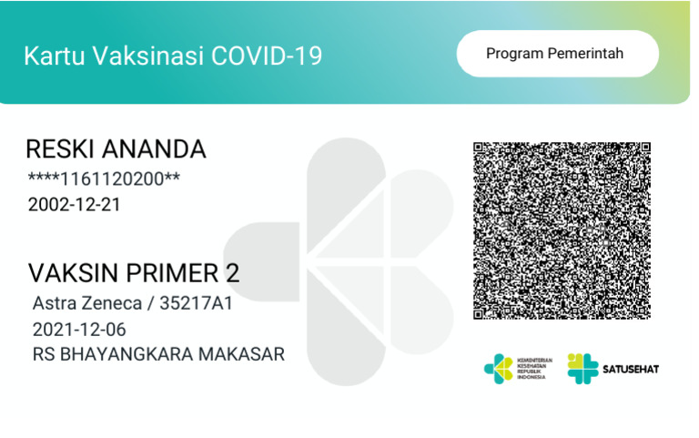 VACCINE-CERTIFICATE-DOSE 2-RESKI ANANDA-726 | PDF