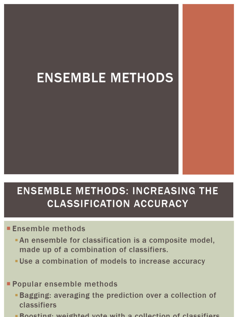 Data Mining - Ensemble Methods | PDF | Statistical Classification | Multivariate Statistics