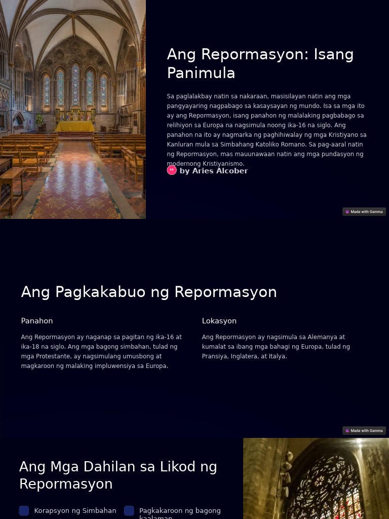 Ang Repormasyon Isang Panimula | PDF