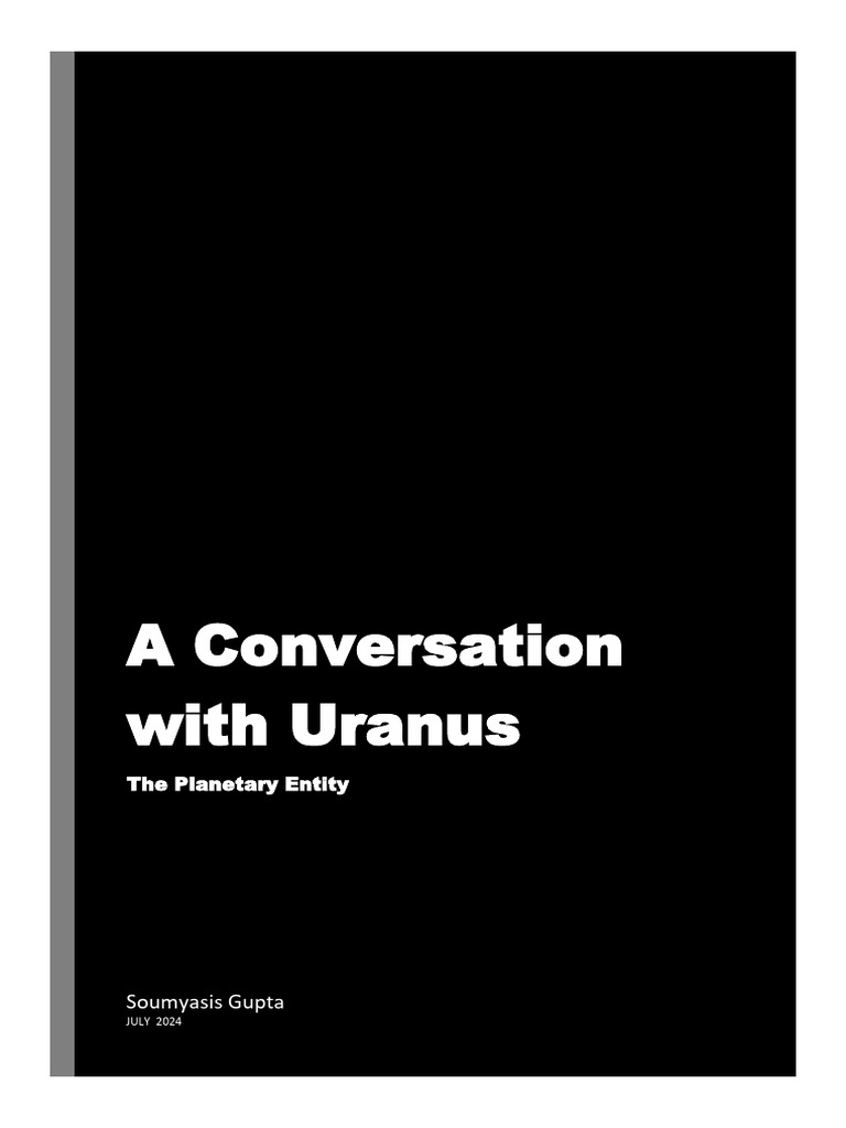 A Conversation with Uranus - The Planetary Entity | PDF | Planets | Uranus