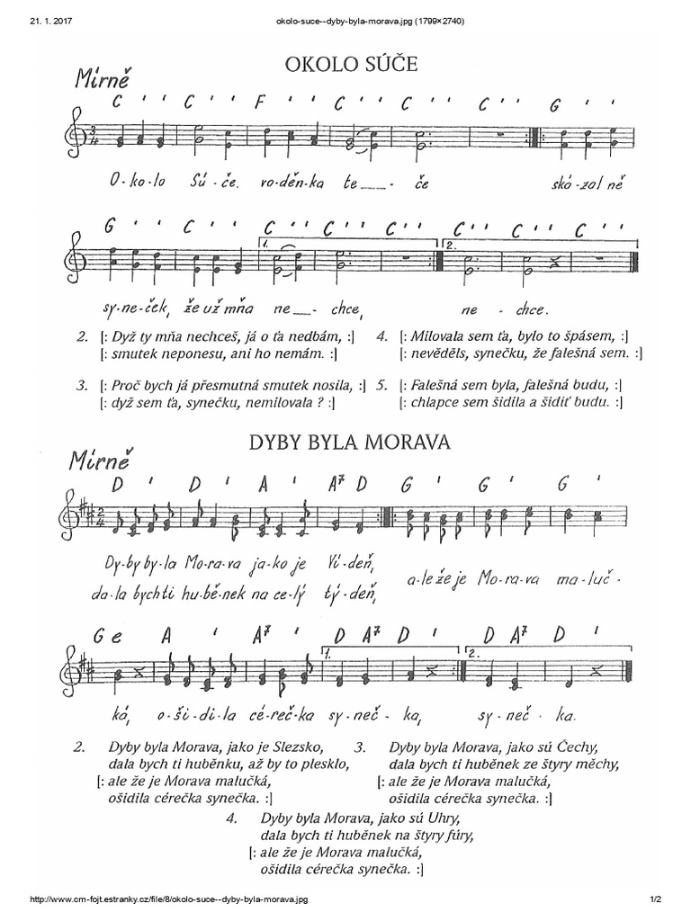 Okolo Súče, Dyby Byla Morava | PDF