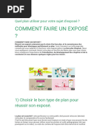 Types de plans d'exposé efficaces | PDF