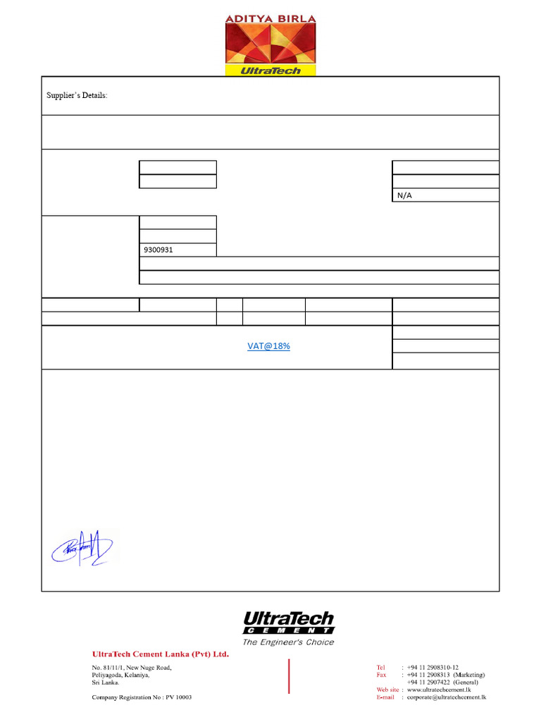 Cement Bag - Ultratech | PDF