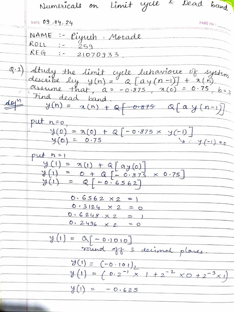 259 DSP Numericals | PDF