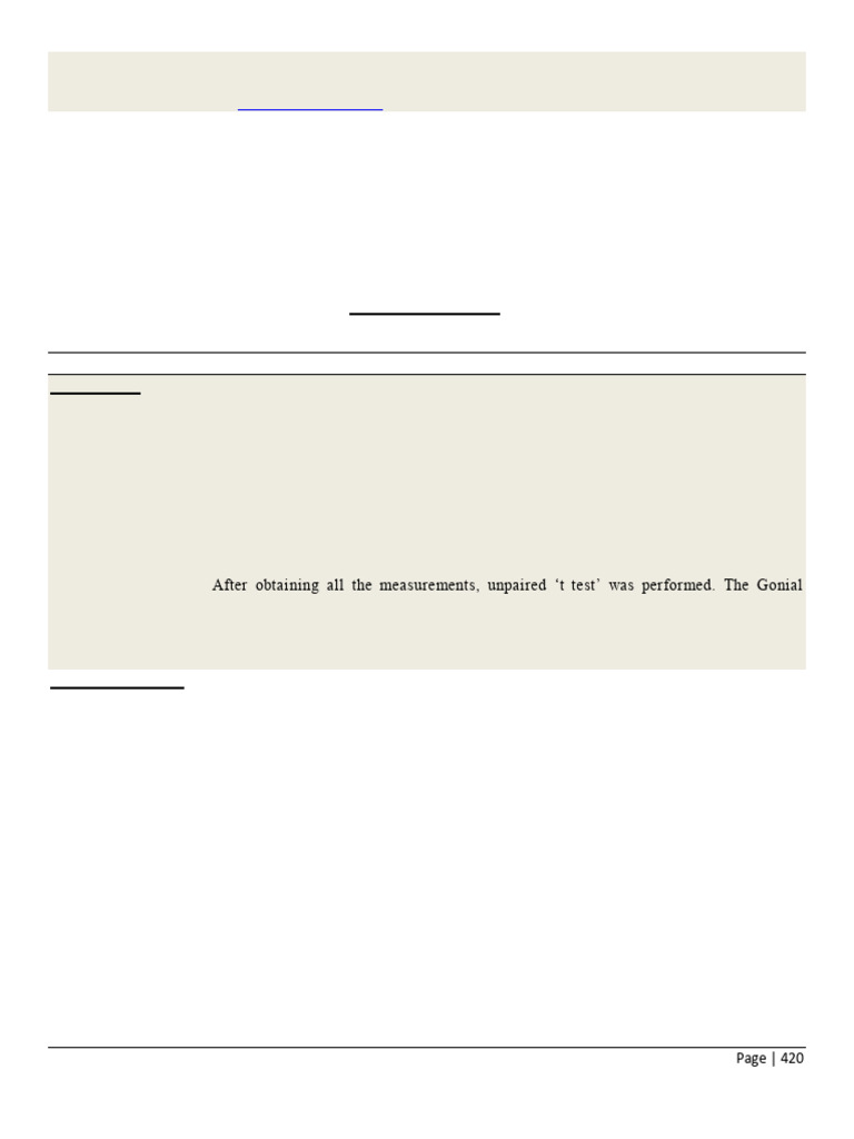 Analysis of Bigonial Angle 420-425 | PDF