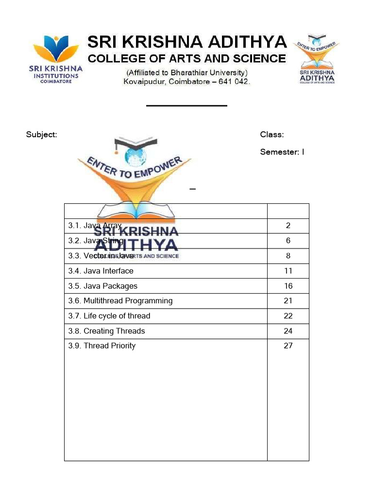 Unit Iii | PDF | Method (Computer Programming) | Class (Computer ...
