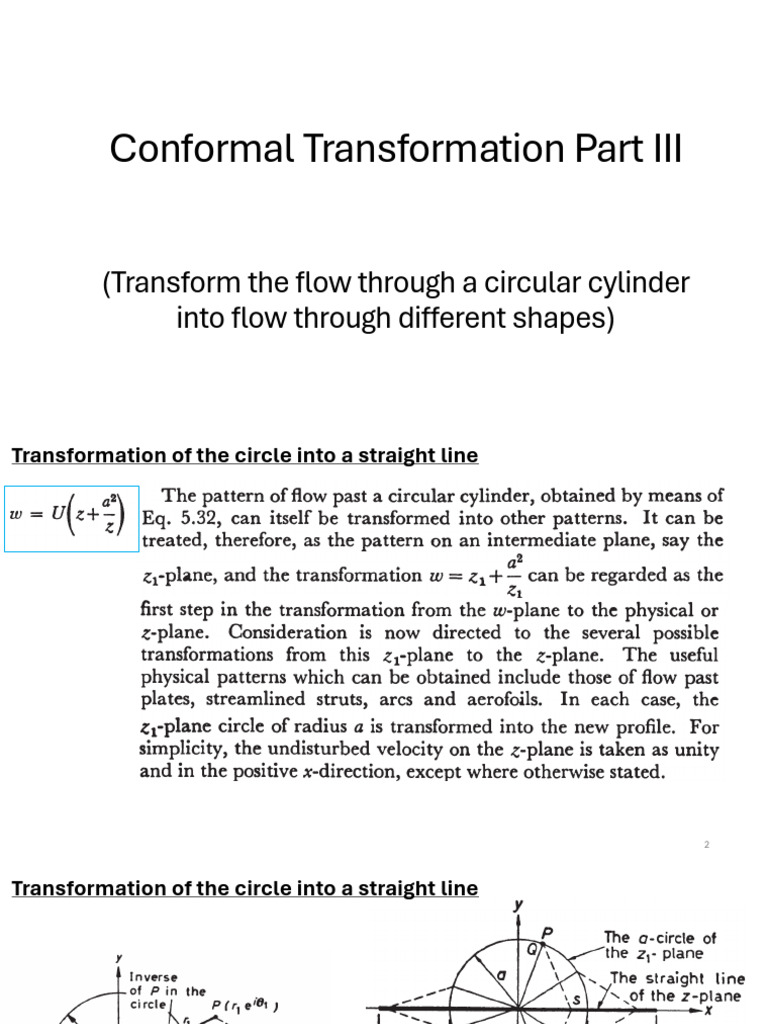 Conformal Transformation III | PDF | Ellipse | Airfoil