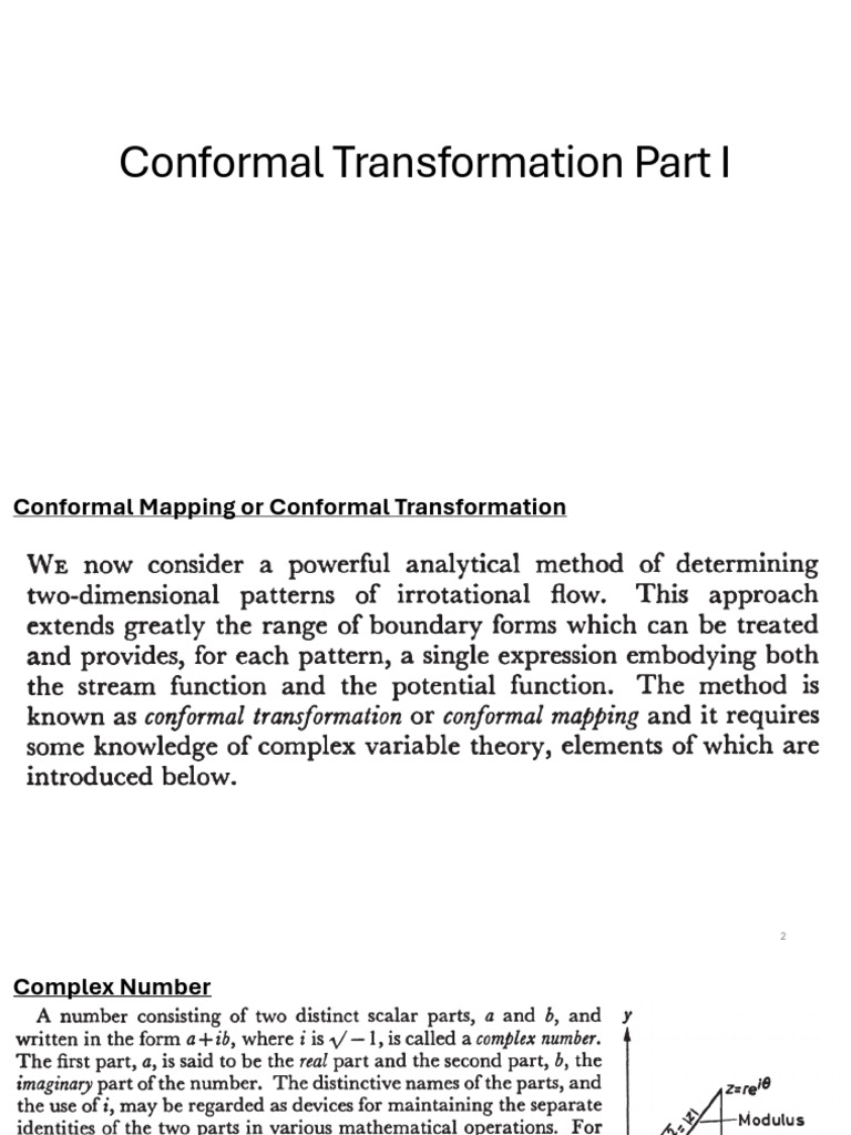 Conformal Transformation I | PDF | Complex Number | Function (Mathematics)
