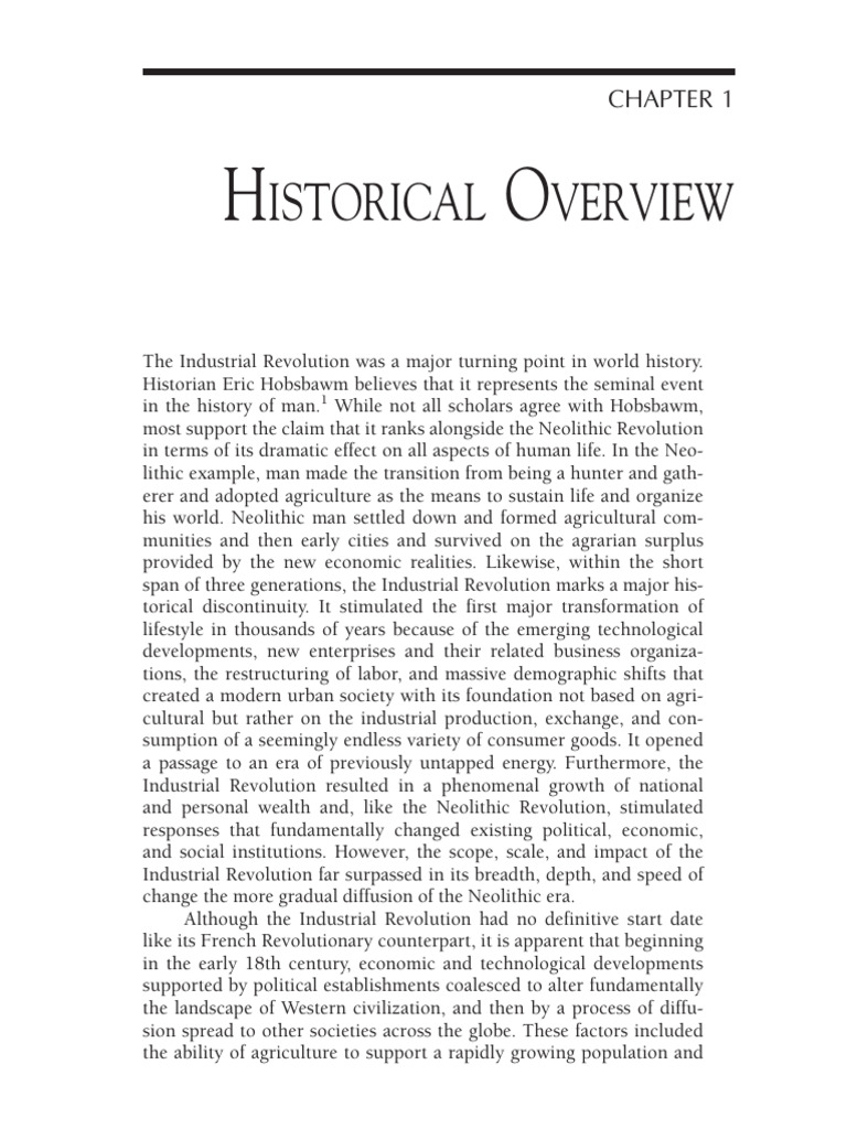 Historical-Overview | PDF | Industrial Revolution | Historian