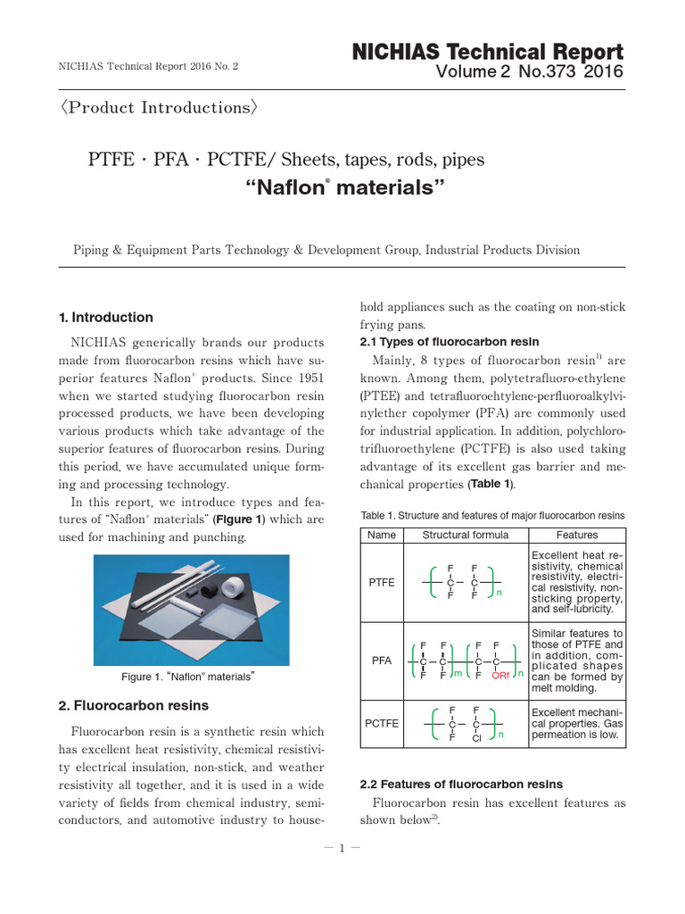 NICHIAS NAFLON Material | PDF | Pipe (Fluid Conveyance) | Building ...