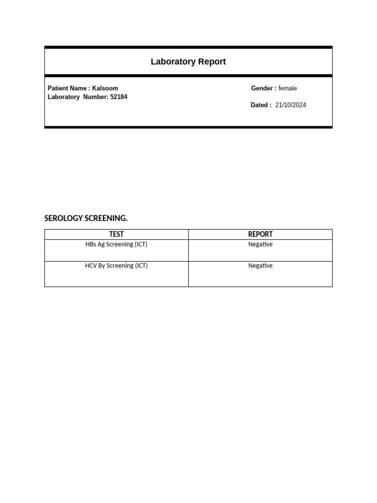 HBS, HCV | PDF