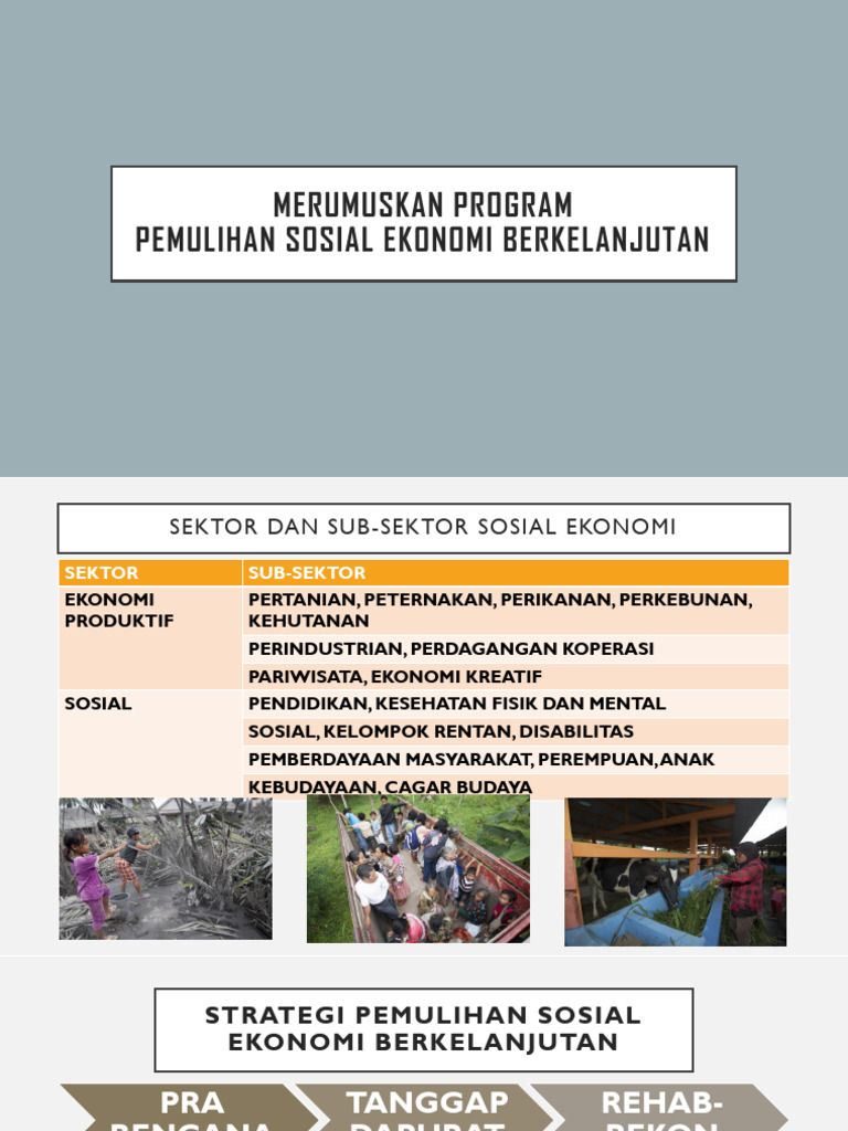 Konsep Pemulihan Sosek | PDF