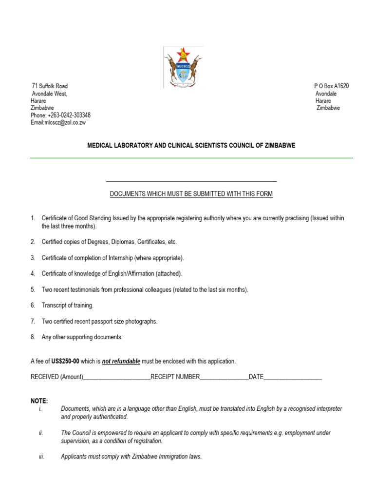 Provisional Registration Application Form | PDF