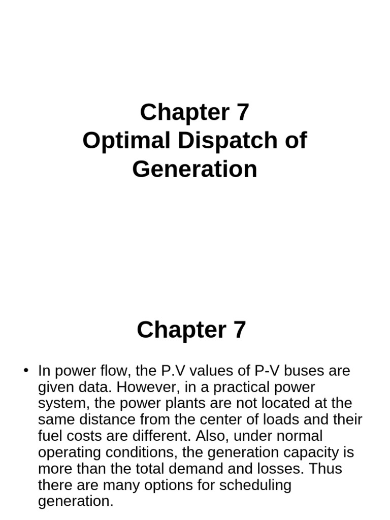 電力系統 chapter7 | PDF | Mathematical Optimization | Mathematical Analysis