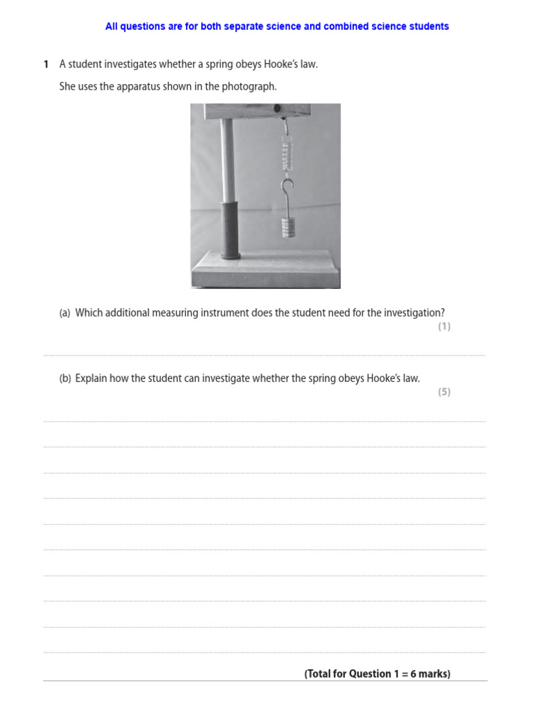 IGCSE Physics Review Sheet | PDF