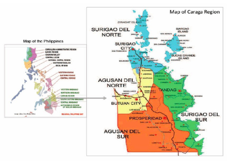 Caraga Map | PDF