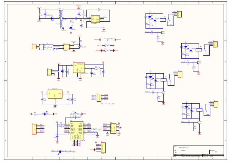 ESP12F Relay Circuit Design | PDF