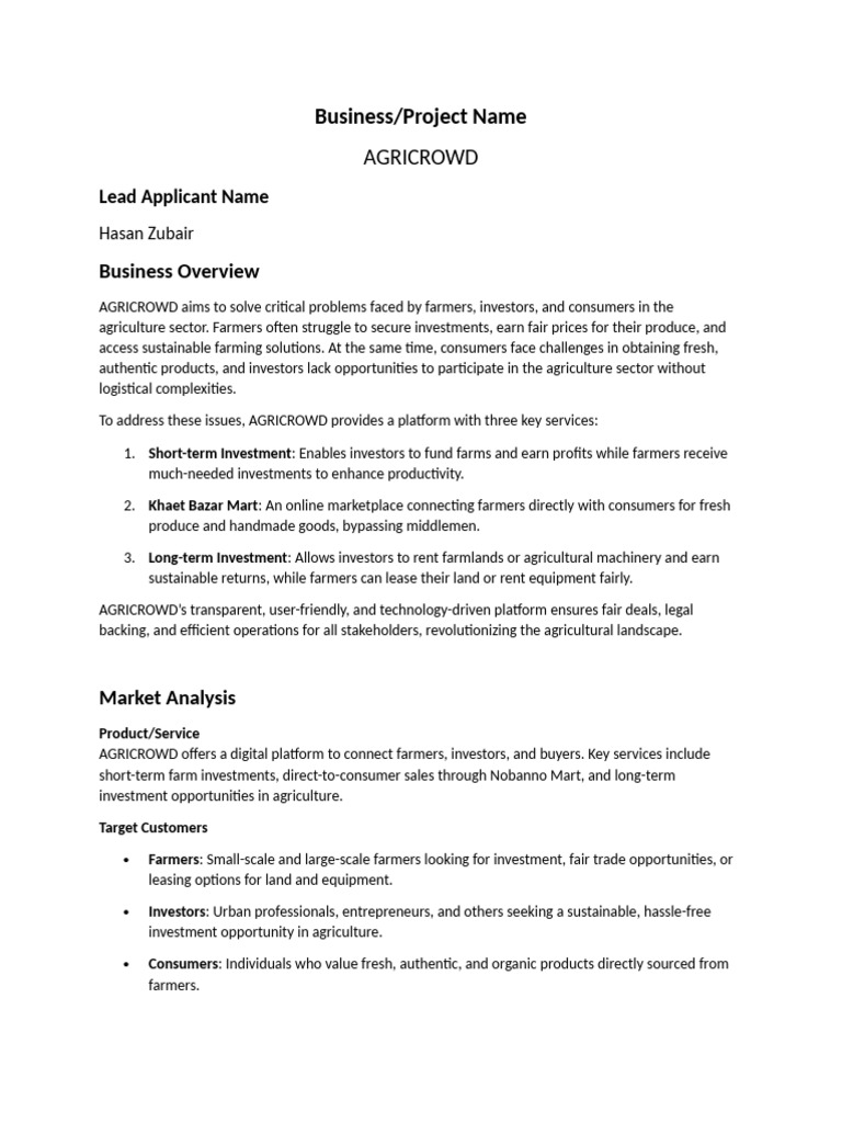 AgriCrowd IADS Idea Submission | PDF