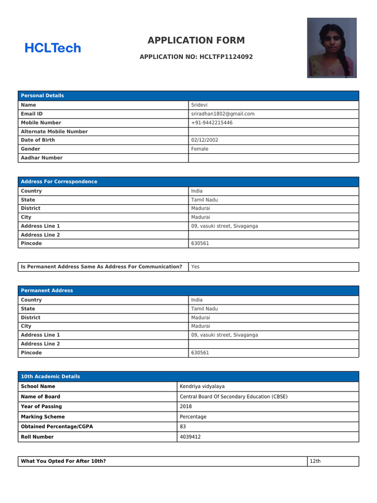 Application_form_HCLTFP1124092 | PDF