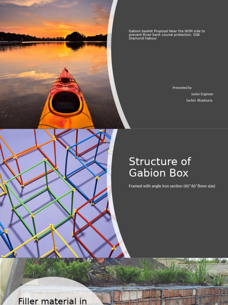 Gabion Basket Proposal Near NOM Side On River Hoogly | PDF