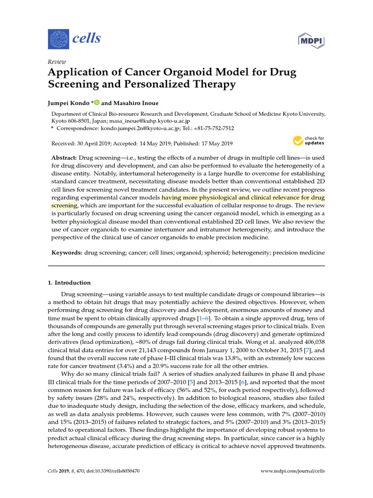 2019 - Review - Table of Drug Screen With PDO | PDF | Personalized ...