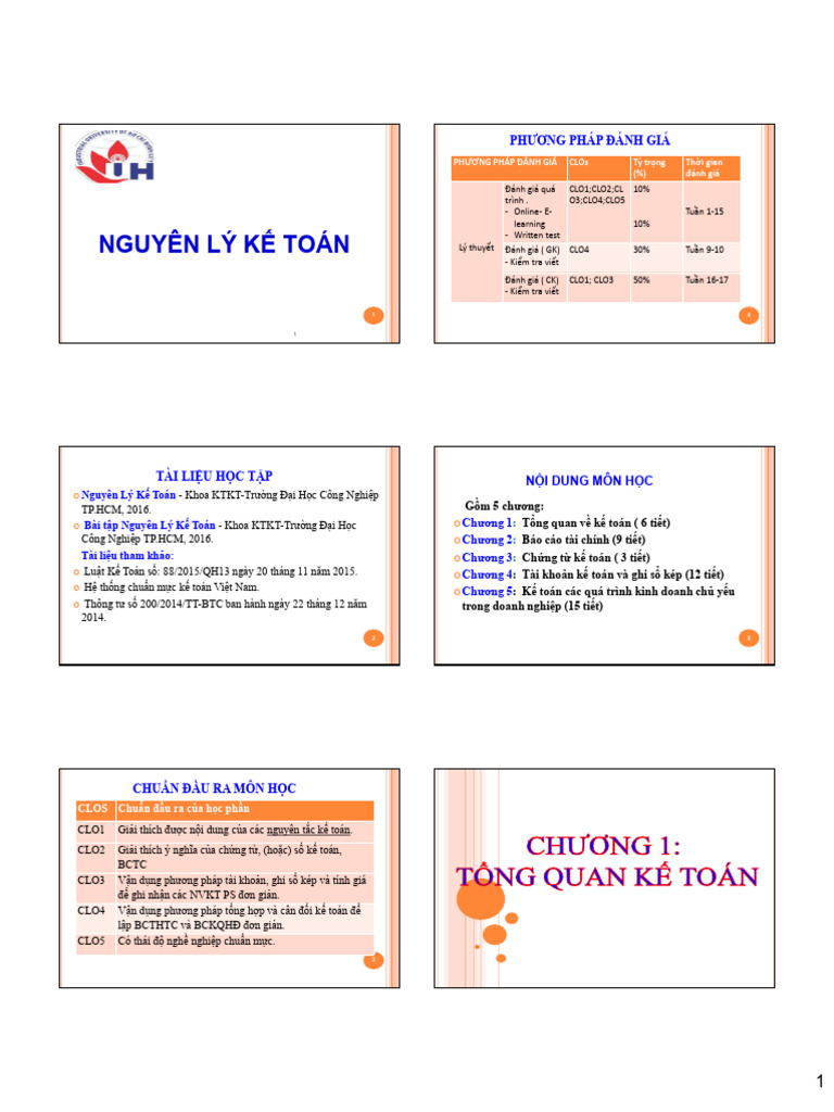 Chuong 1 - Tong Quan Ve Ke Toan | PDF