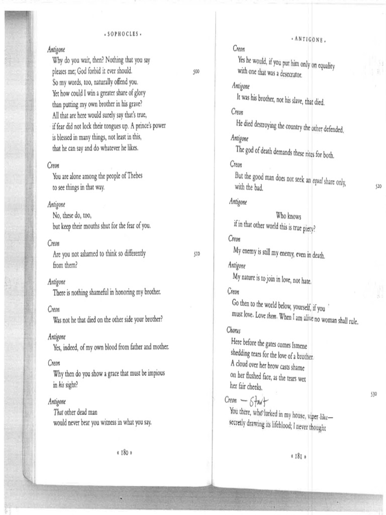 Antigone by Sophocles | PDF