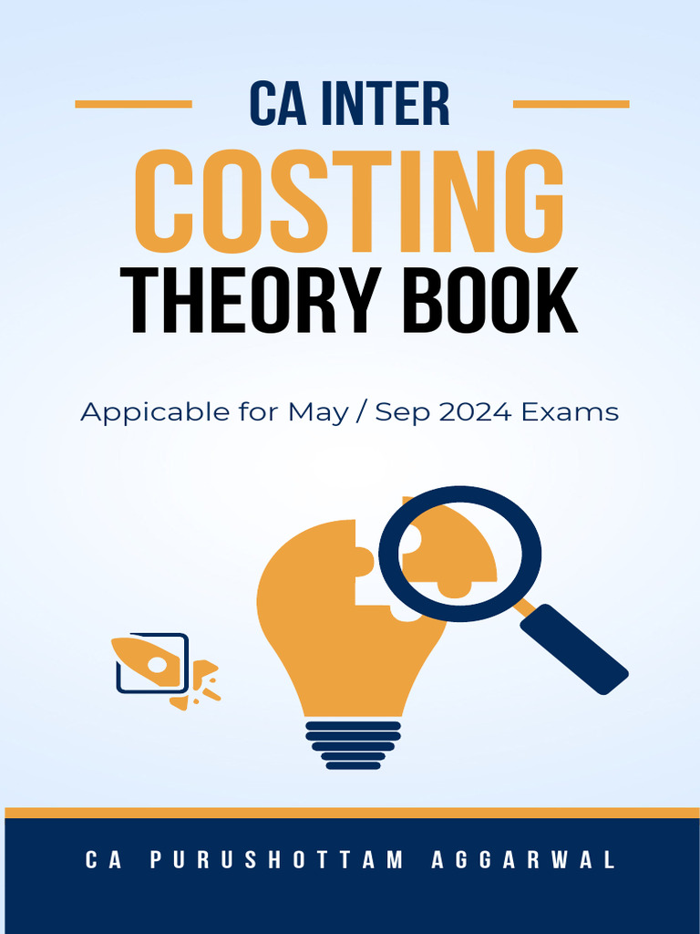 CA Inter Costing Theory by Purushottam | PDF | Cost Accounting | Cost
