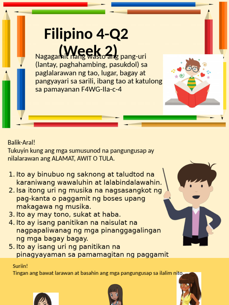 Filipino 4-Q2 (Week 2) | PDF