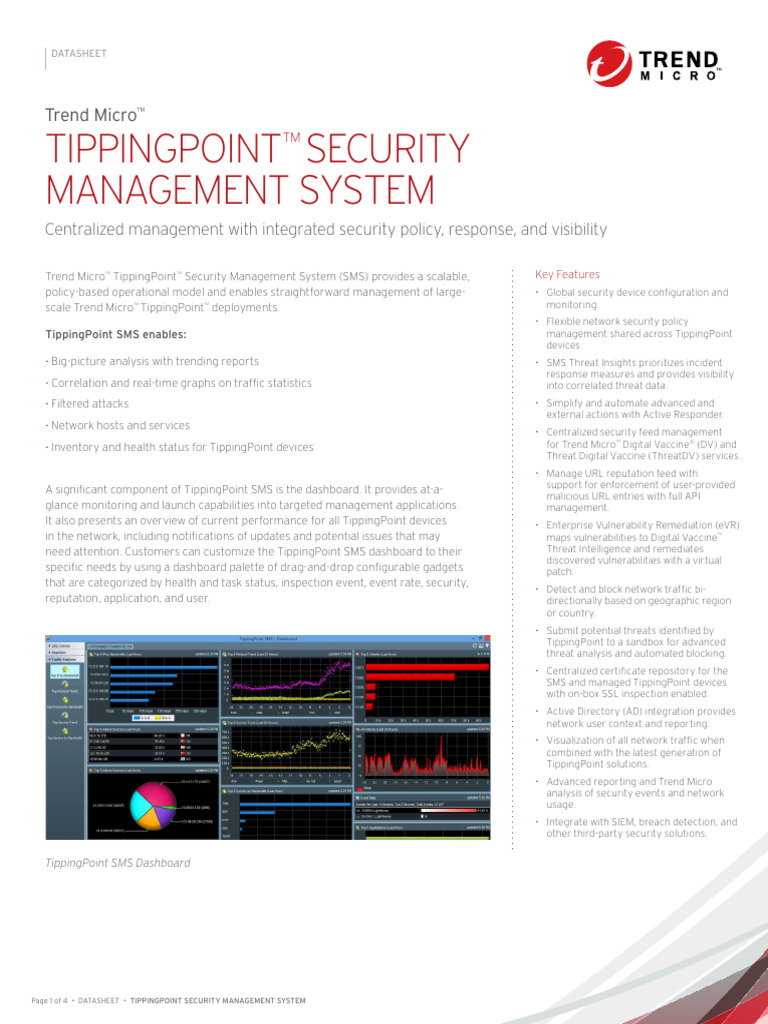 TippingPoint Security Management System (SMS) | PDF | Computer Security ...