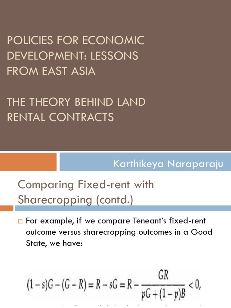 Tenancy Contracts Contd. Ownership | PDF | Leasehold Estate | Labour ...