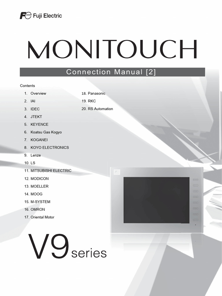 Fuji v9 Hmi Connectman2 | PDF | Touchscreen | Electrical Connector